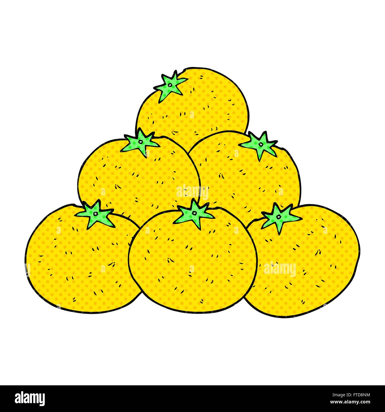 freehand drawn cartoon oranges Stock Vector Image & Art - Alamy