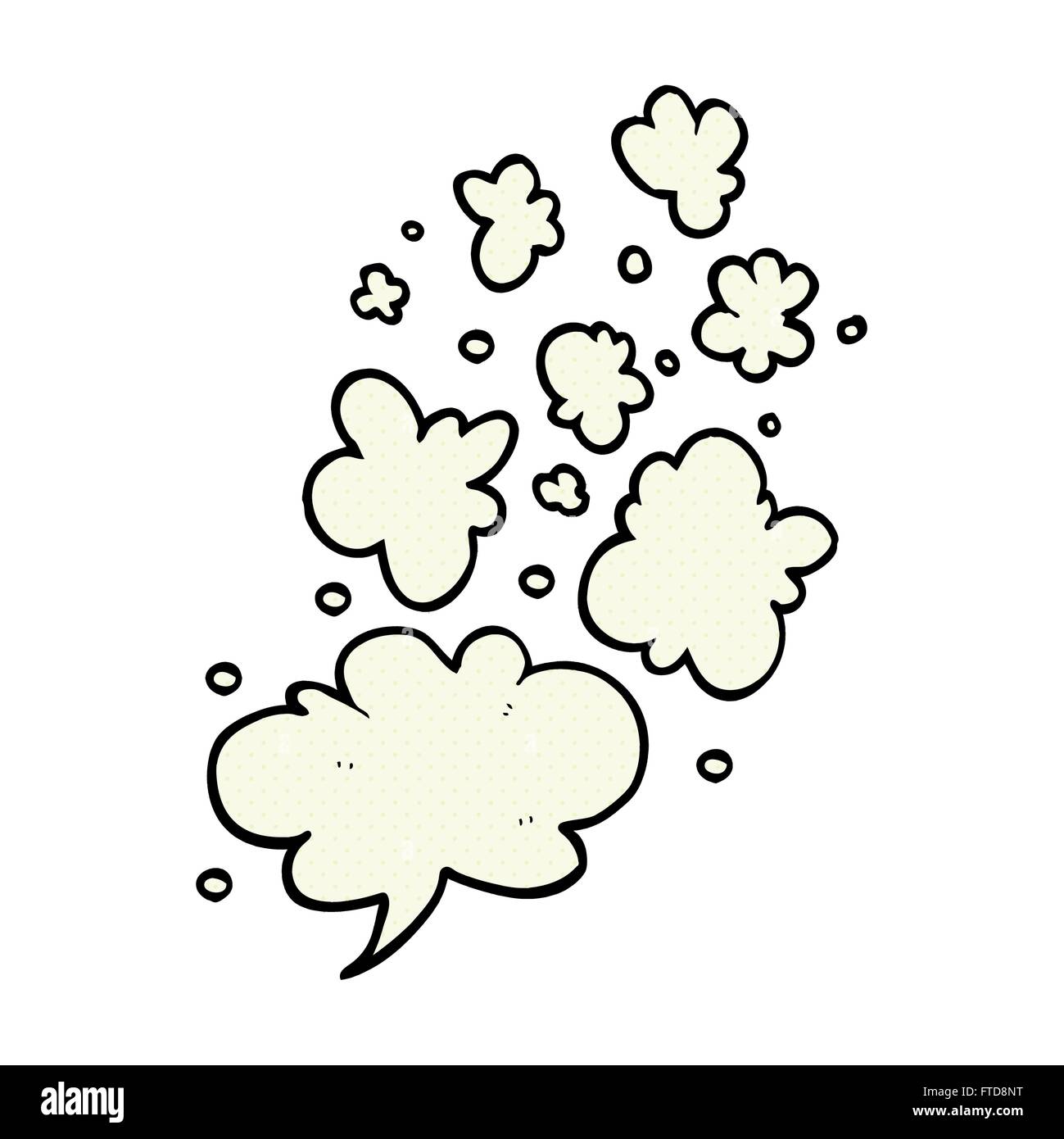 freehand drawn cartoon decorative smoke puff elements Stock Vector ...