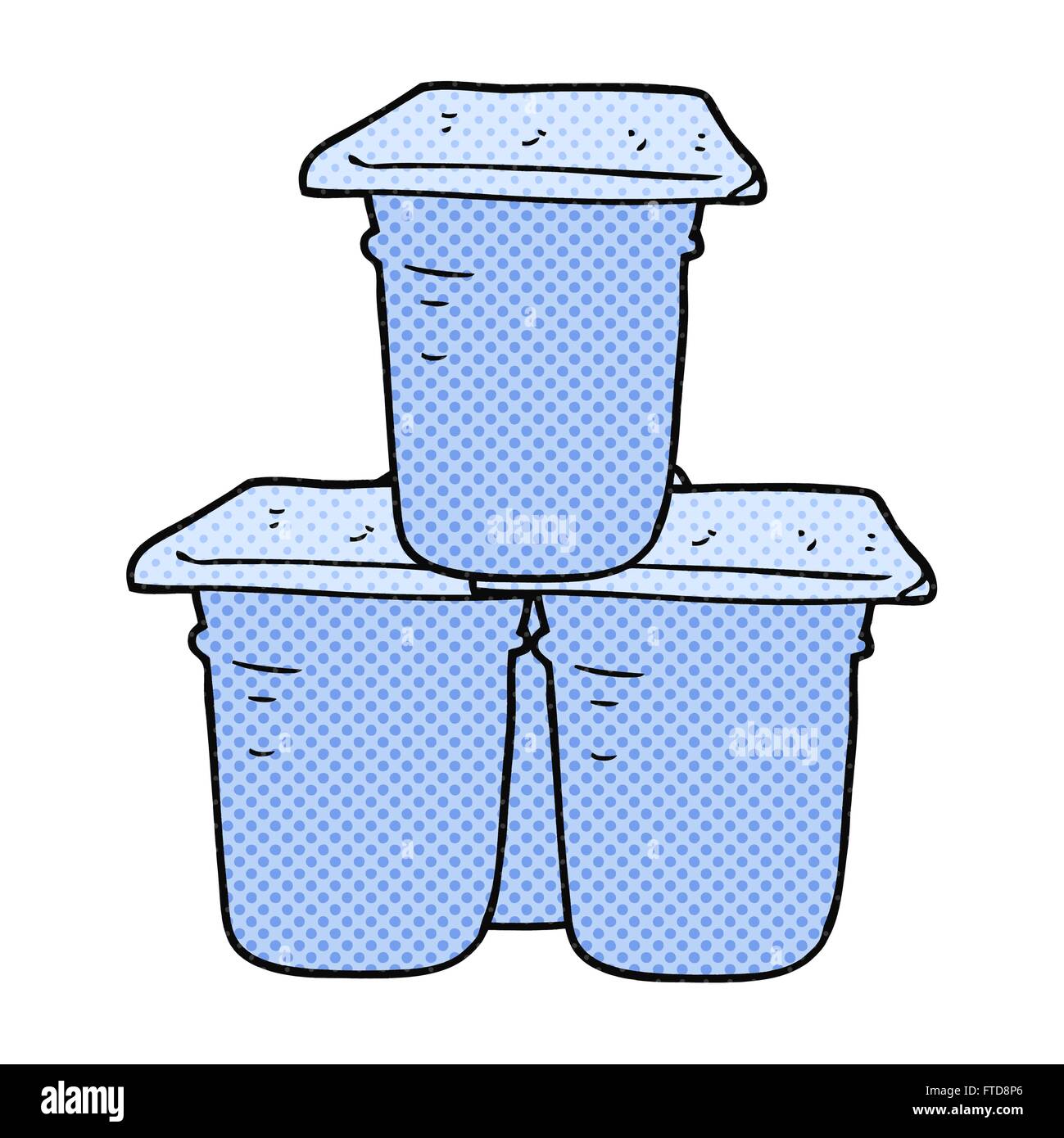freehand drawn cartoon yogurt pots Stock Vector Image & Art - Alamy