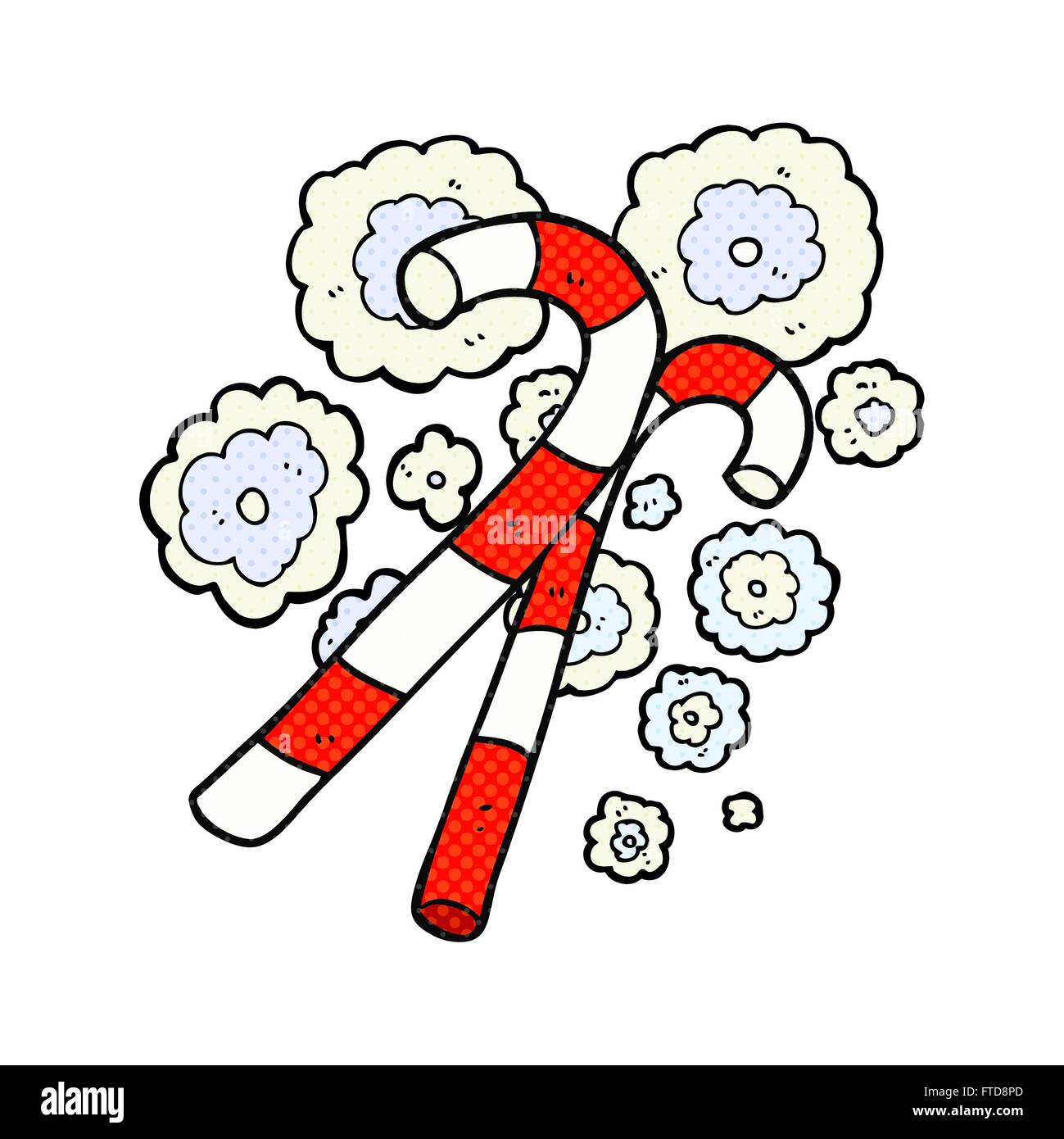 freehand drawn cartoon candy canes Stock Vector Image & Art - Alamy