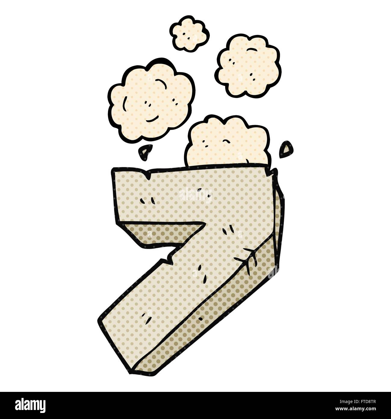 freehand drawn cartoon stone number seven Stock Vector Image & Art - Alamy