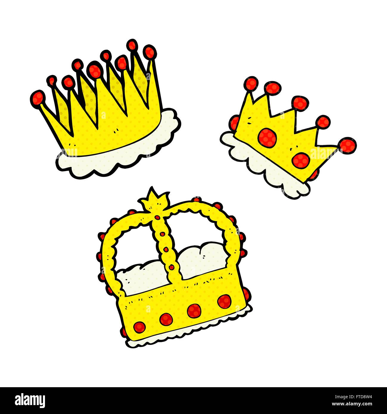 freehand drawn cartoon crowns Stock Vector Image & Art - Alamy
