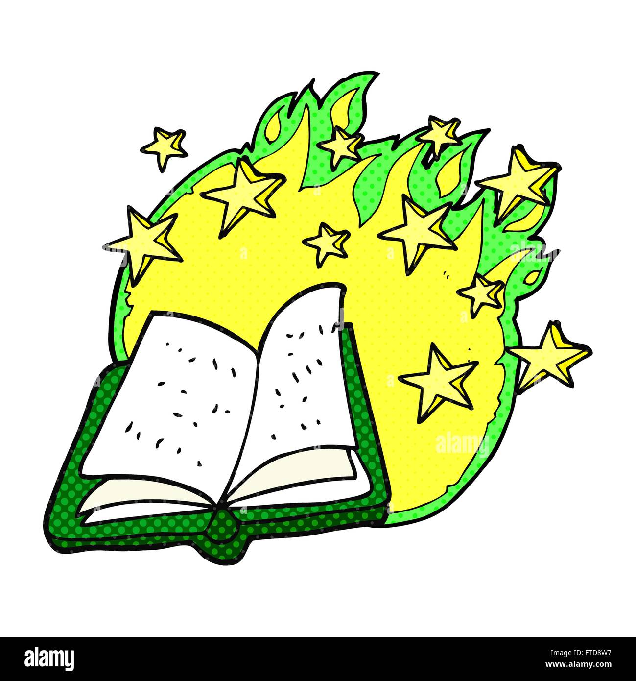 freehand drawn cartoon magic spell book Stock Vector Image & Art - Alamy
