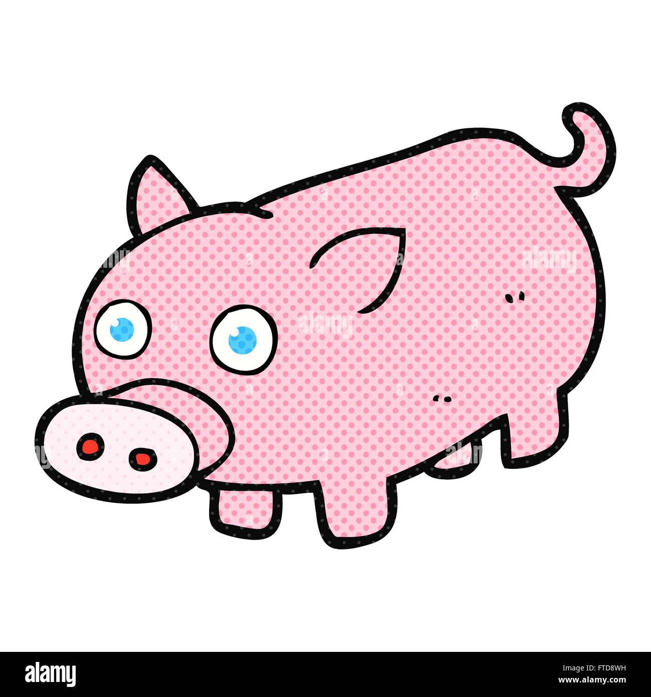freehand drawn cartoon piglet Stock Vector Image & Art - Alamy