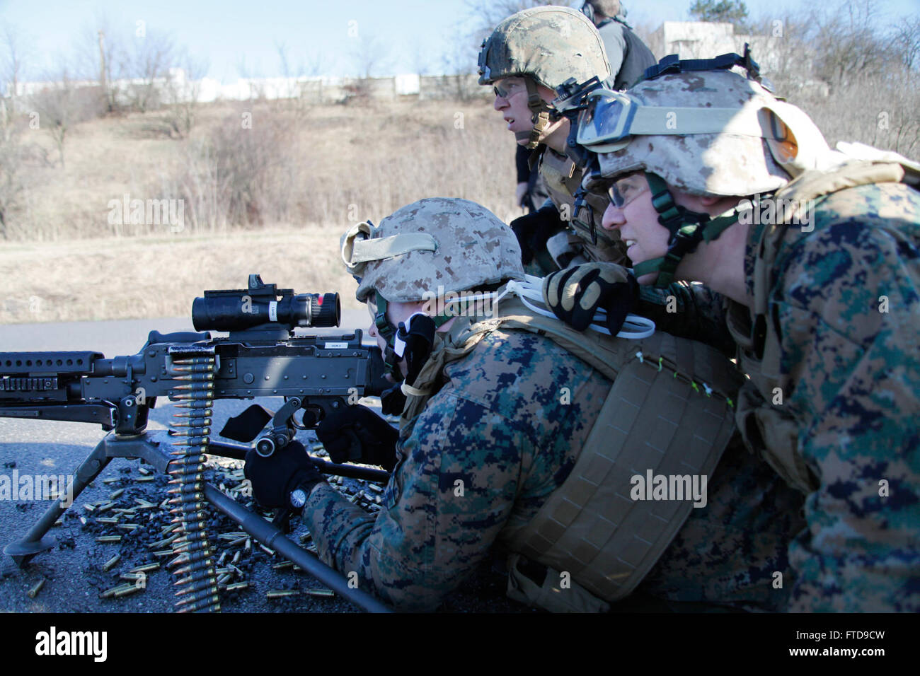 U.S. Marines from the Marine security guard detachment at the U.S ...