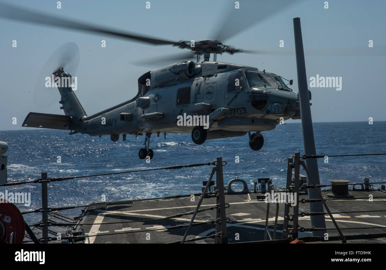 MEDITERRANEAN SEA (Sept. 5, 2013) An MH-60R Seahawk helicopter ...