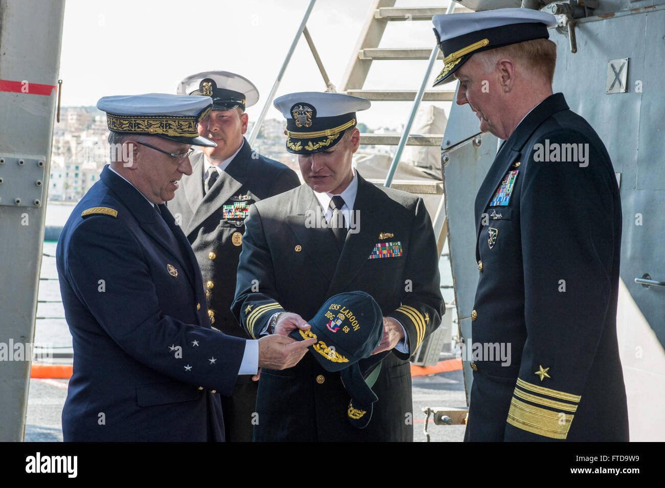 Commanding officer of the guided missile destroyer uss laboon ddg 58 hi ...