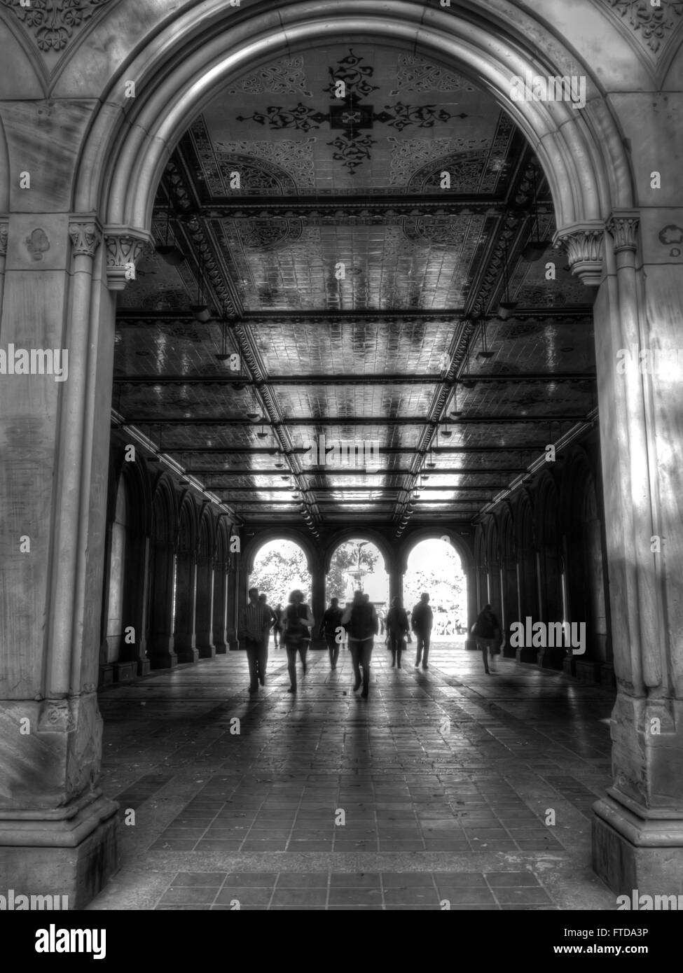 Bethesda arcade central park manhattan hi-res stock photography and ...