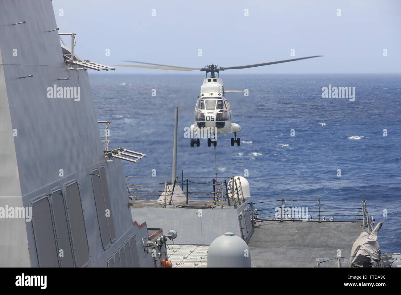 INDIAN OCEAN (Sept. 8, 2013) A Puma Helicopter prepares to land on the ...