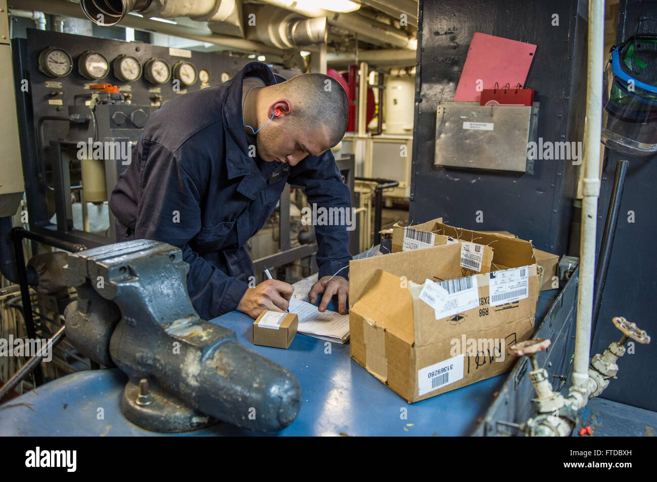 Gas turbine technician mechanical fireman hi-res stock photography and ...