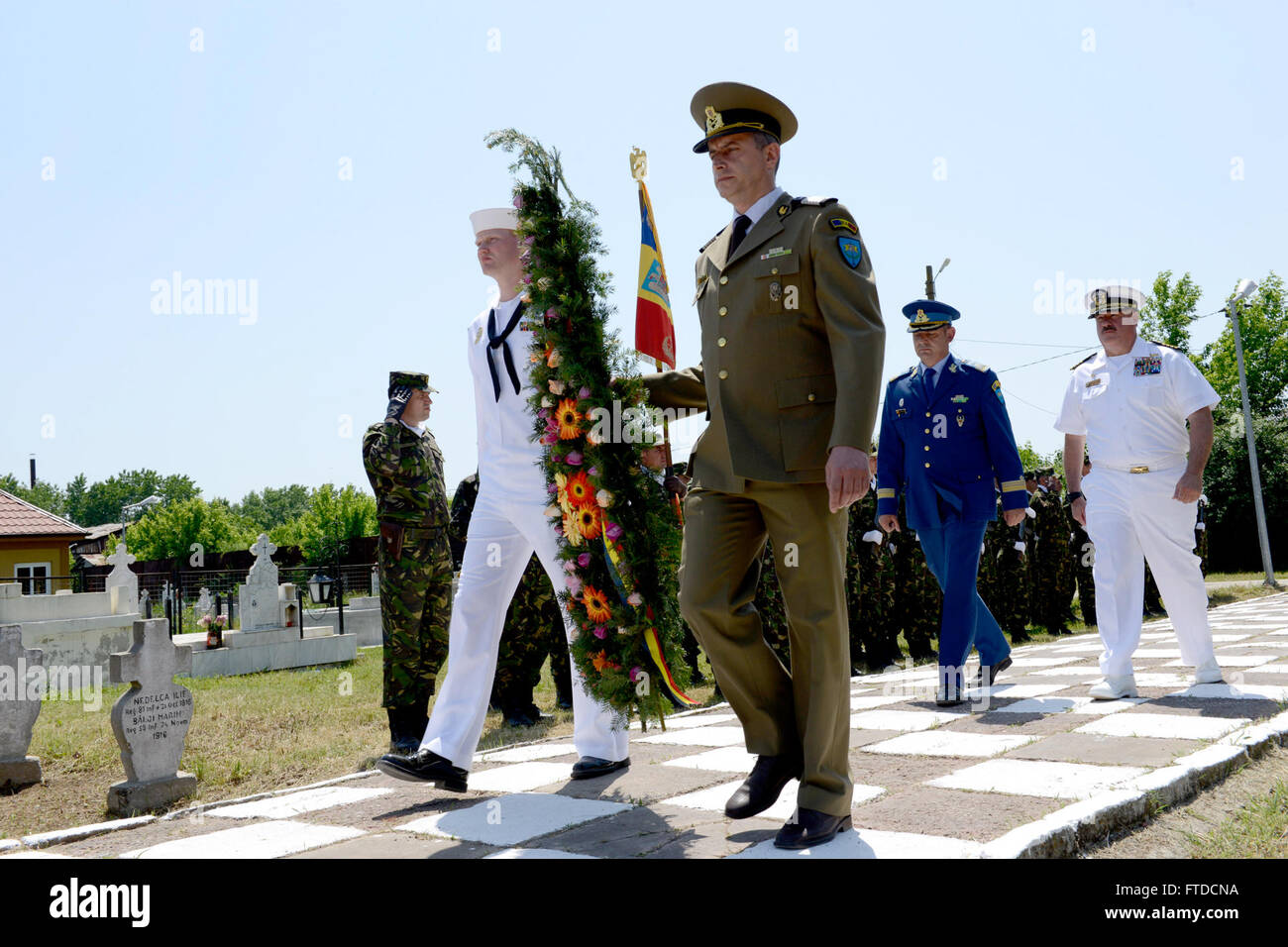 150521-N-TQ904-100 CARACAL, Romania (May 21, 2015) Members of Naval ...