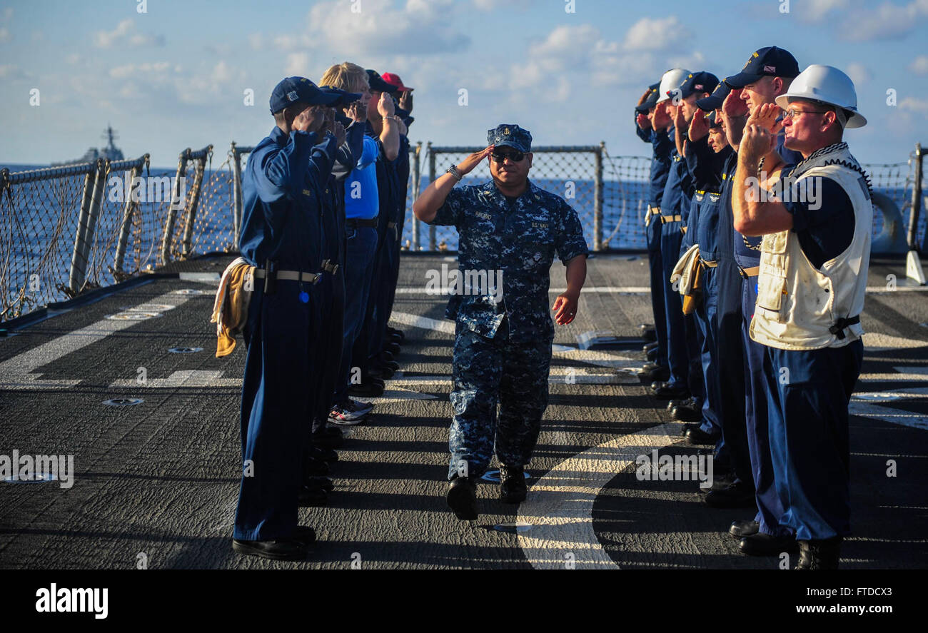 MEDITERRANEAN SEA (Sept. 20, 2013) - Chief Logistics Specialist Maximo ...