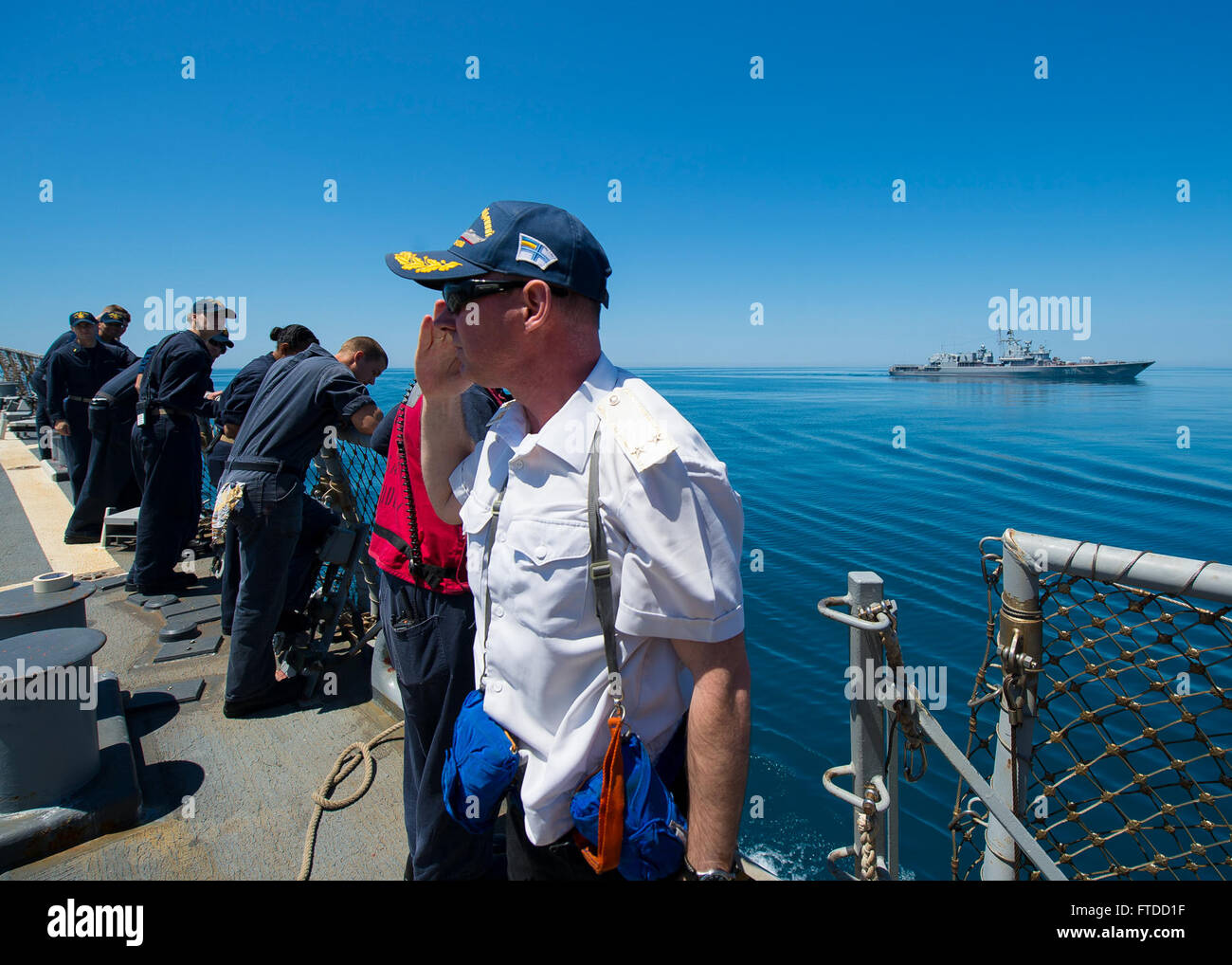 Ukrainian Navy Frigate Hetman Sahaydachniy U 130 High Resolution Stock ...