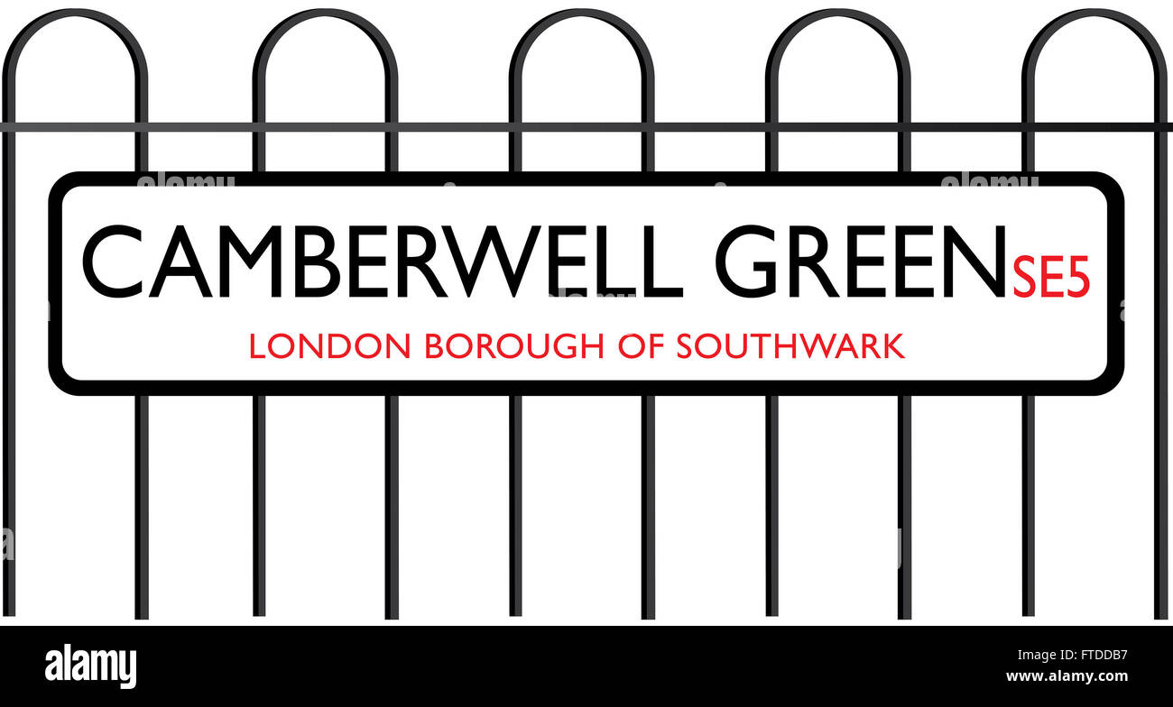 Camberwell Green London Street Sign, LONDON STREET, Borough of ...