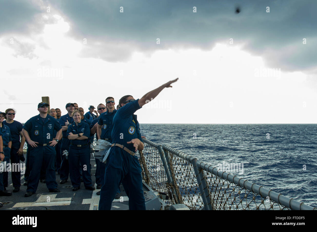 MEDITERRANEAN SEA (Sept. 21, 2013) – Chief Fire Controlman Nick Jordan ...