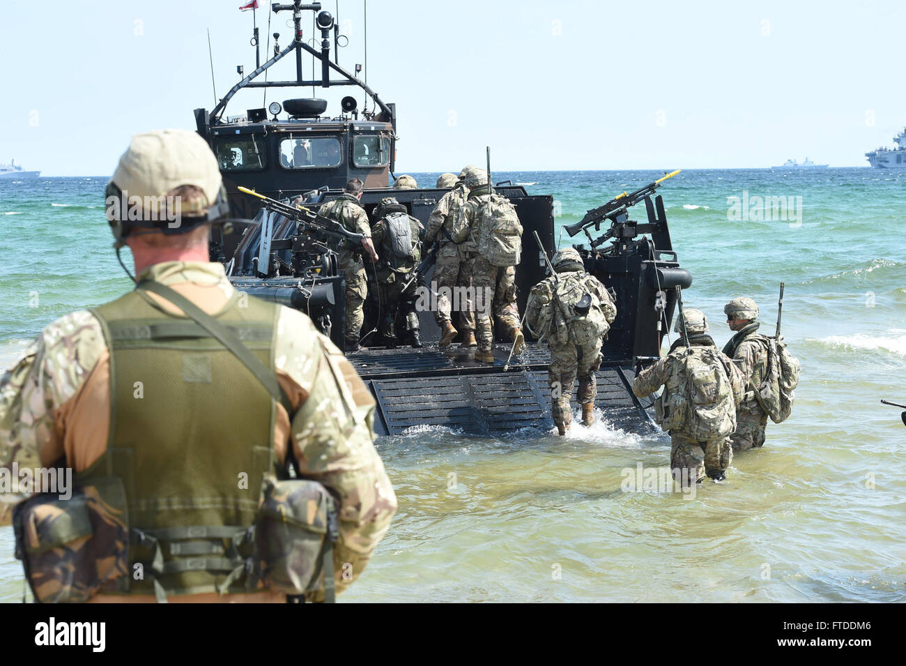 Royal marines beach landing craft hi-res stock photography and images ...