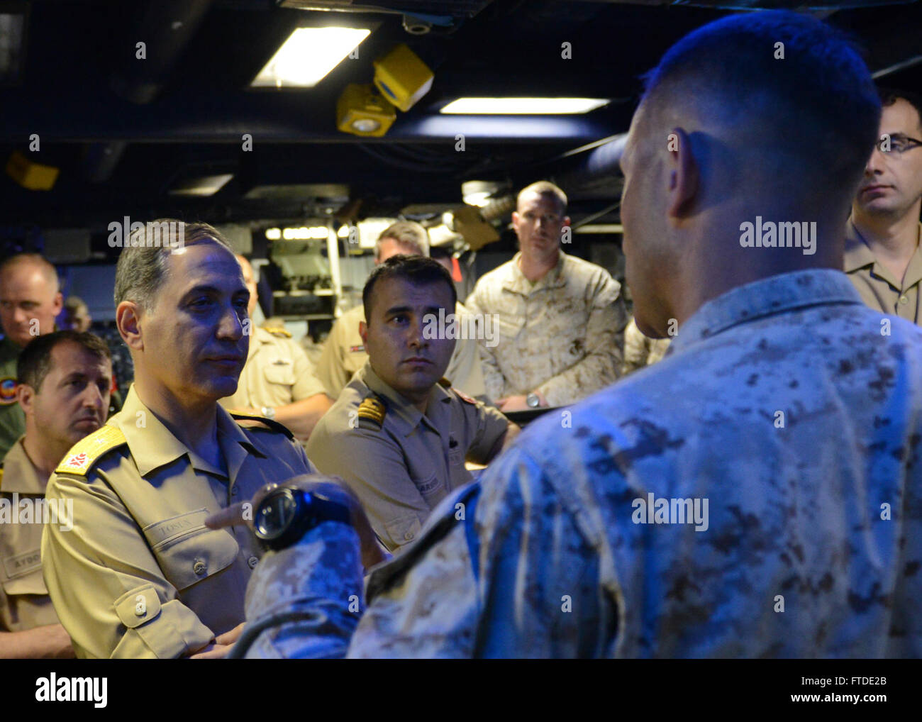 The commanding officer of the 24th marine expeditionary unit hi-res ...