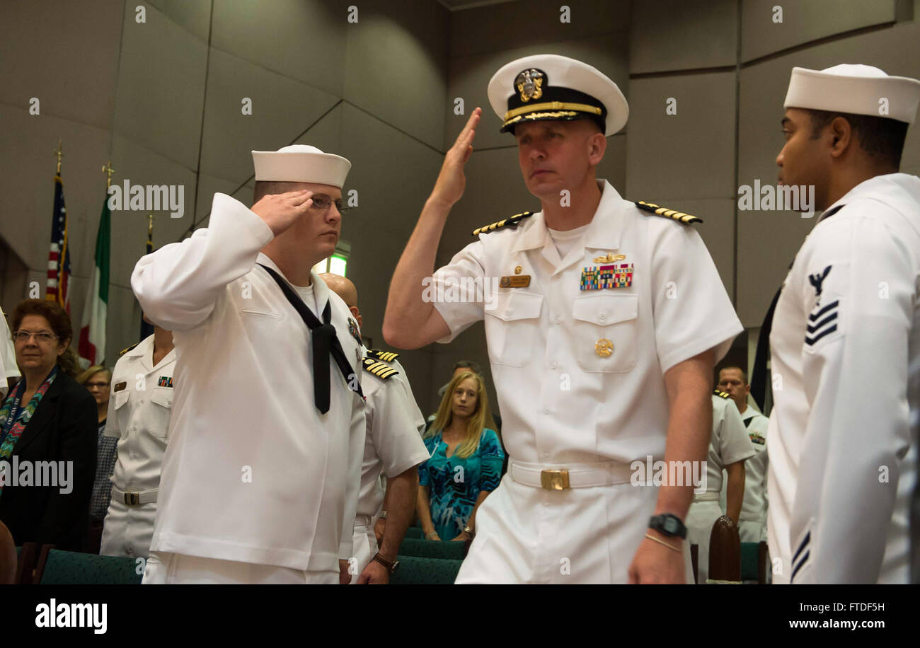 150803-N-FQ994-006 NAPLES, Italy (Aug. 3, 2015) Capt. James Aiken ...