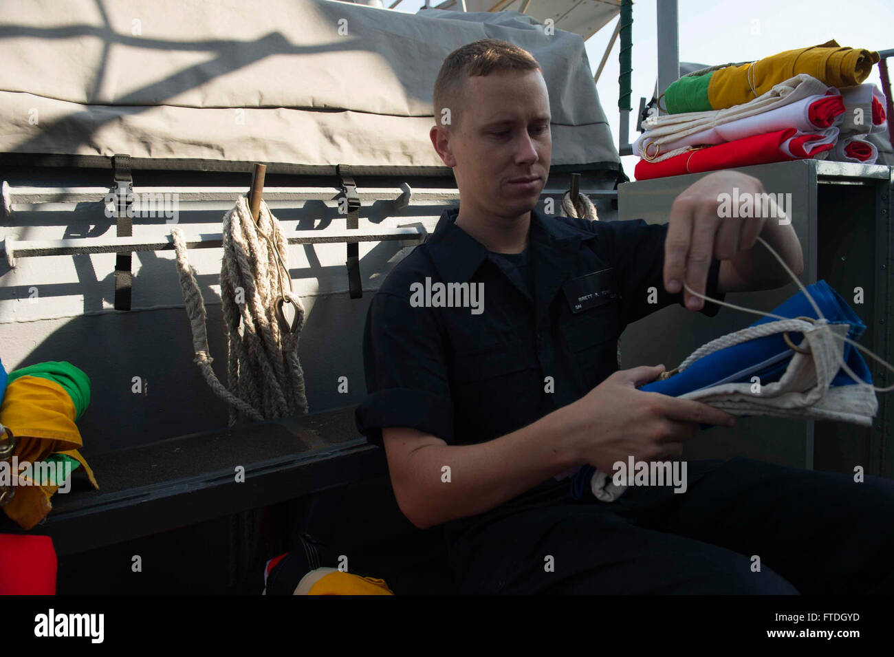 151021-N-TC720-218 MEDITERRANEAN SEA (Oct. 21, 2015) Seaman Brett Yohn ...