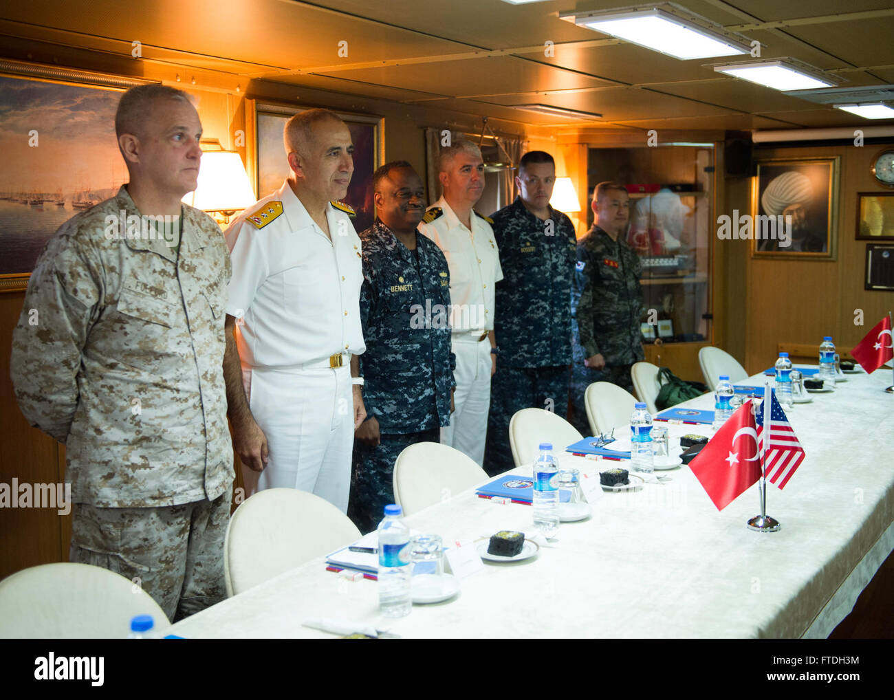 151024-N-YL073-168 FOCA, Turkey (Oct. 24, 2015) Military members of the ...