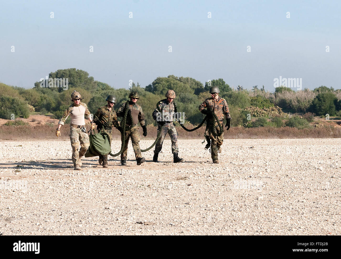 Members of Explosive Ordnance Disposal Mobile Unit 8, Detachment Rota ...