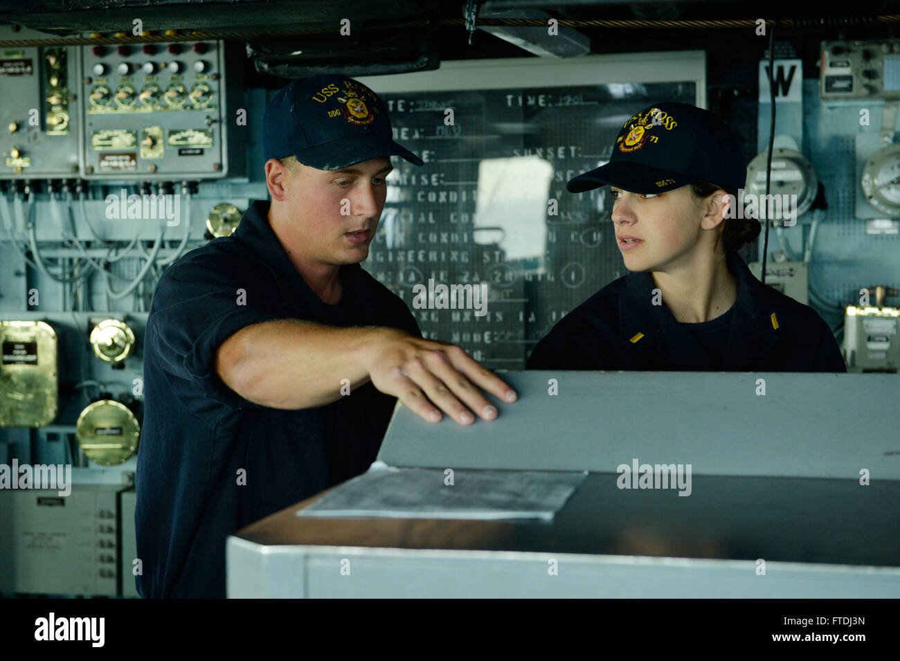 Boatswain's Mate Seaman Bradley Warring and Ensign Breeanna Pashman ...