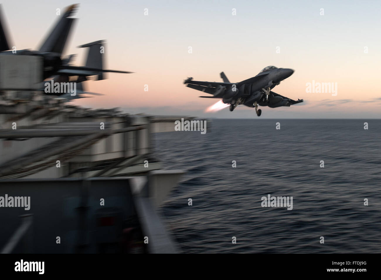 An EA-18G Growler from the 'Patriots' of Electronic Attack Squadron ...