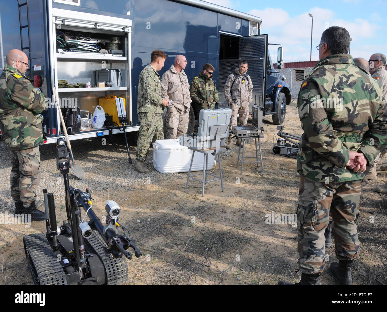 During Exercise Magre aboard Naval Station Rota, Spain, Explosive ...