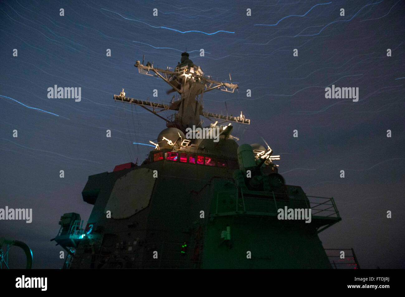 USS Bulkeley (DDG 84), a guided-missile destroyer, navigates the ...