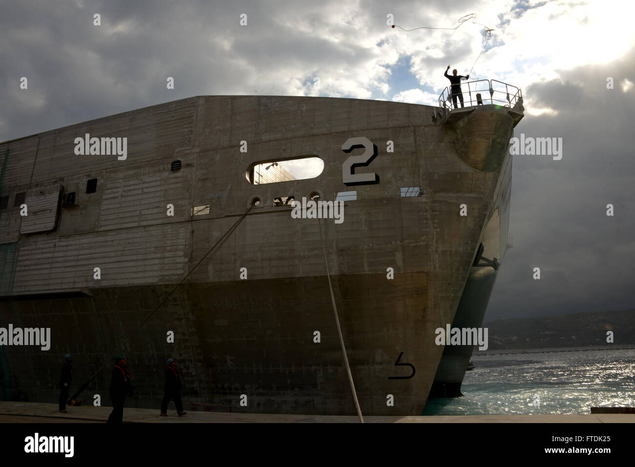 The USNS Choctaw County (T-EPF 2), an Expeditionary Fast Transport ...