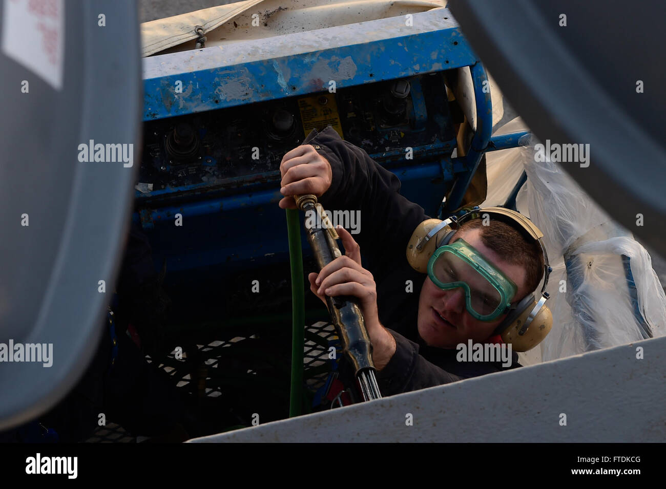 On January 16, 2016, Seaman Apprentice Alex Blume of the USS Carney ...