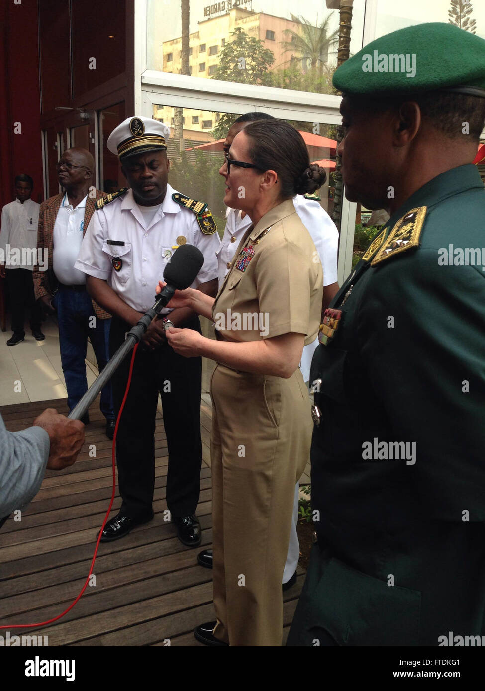 160122-N-RU135-003 DOUALA, Cameroon (Jan. 22, 2016) Commodore, Military ...
