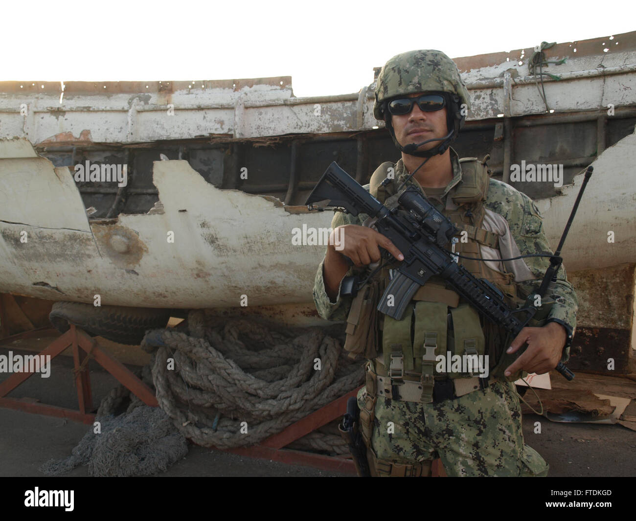 Engineman 2nd Class Carlos Monsalve, from Coastal Riverine Squadron 10 ...
