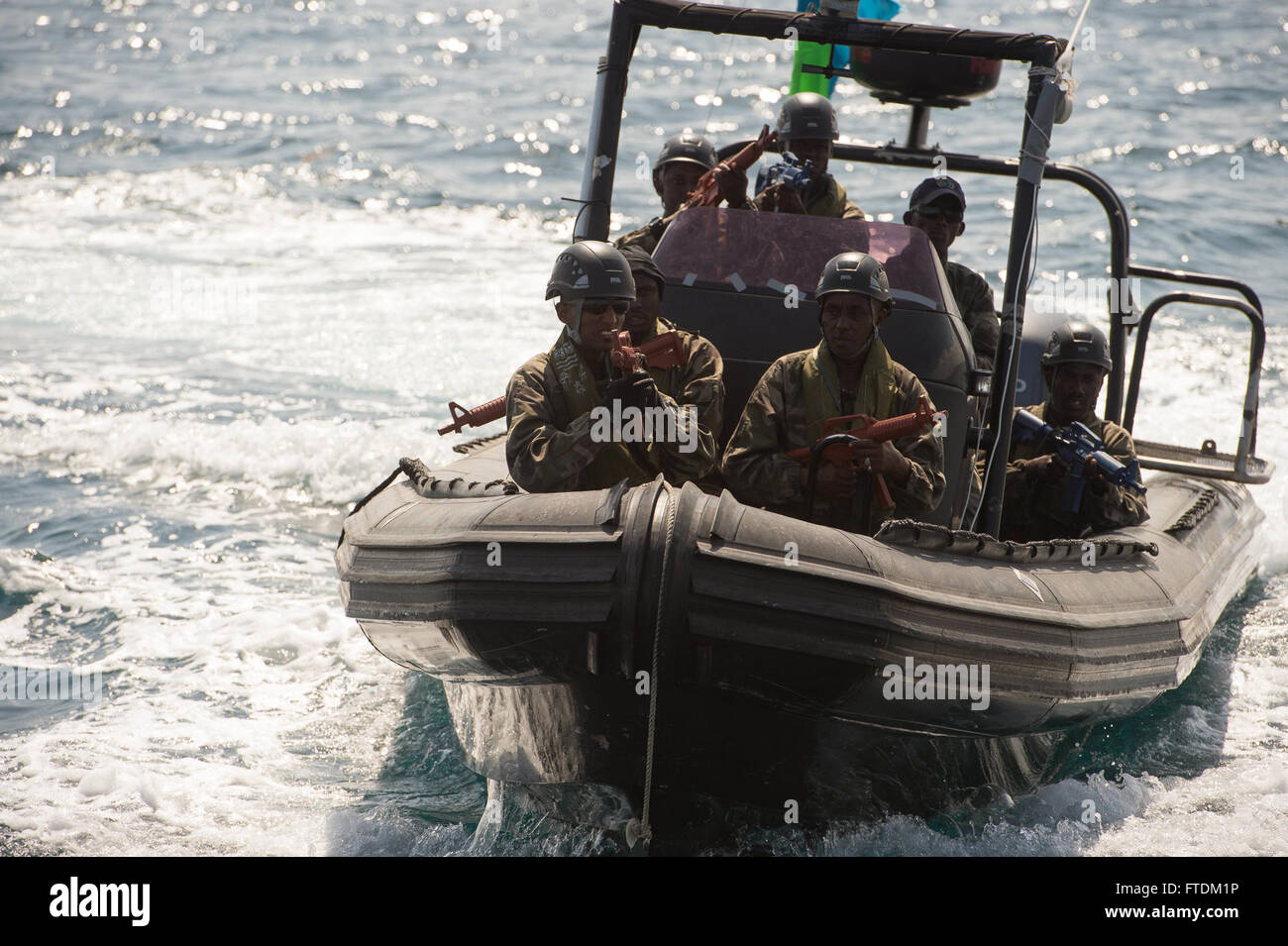 During the Cutlass Express 2016 exercise, Djiboutian maritime forces ...