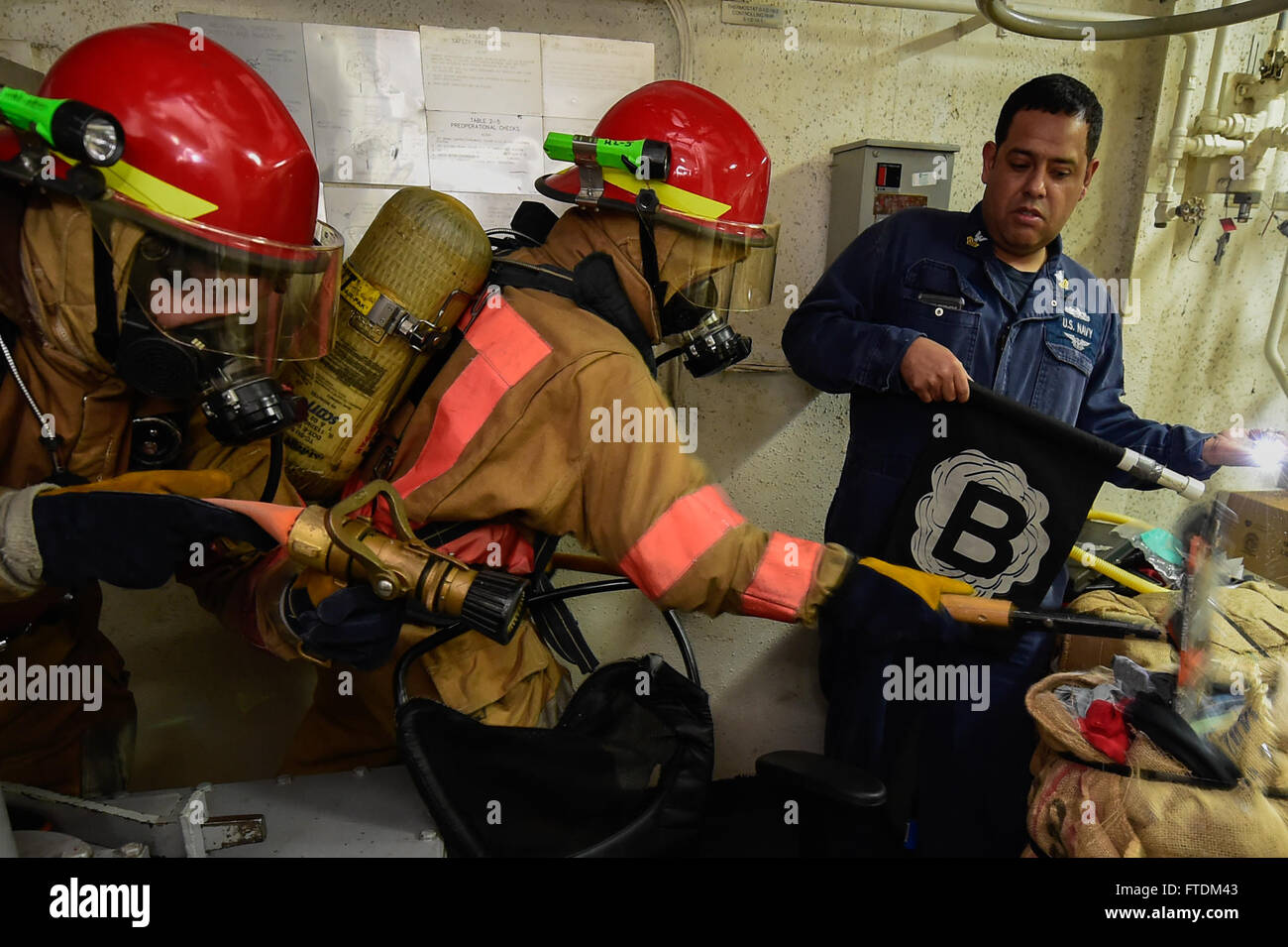 Damage control training team hi-res stock photography and images - Alamy