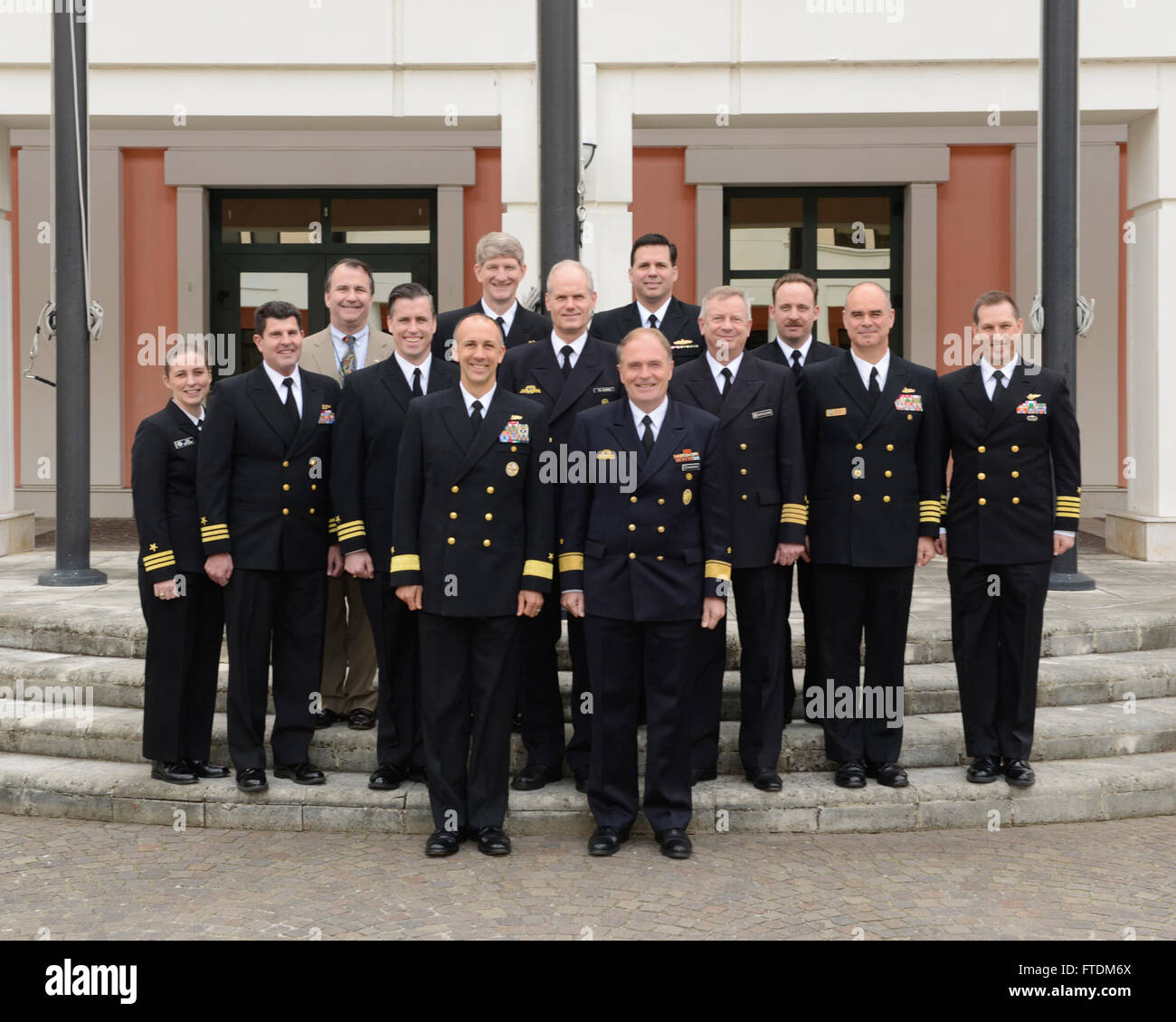 Rear Adm. Cathal O'Conner of U.S. Naval Forces Europe-Africa and Rear ...