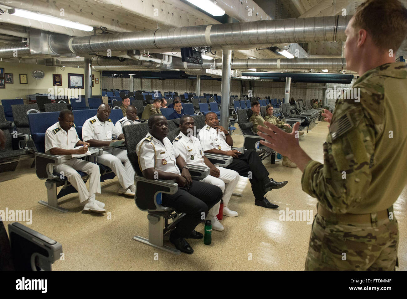 This image shows U.S. Coast Guard personnel conducting training with ...