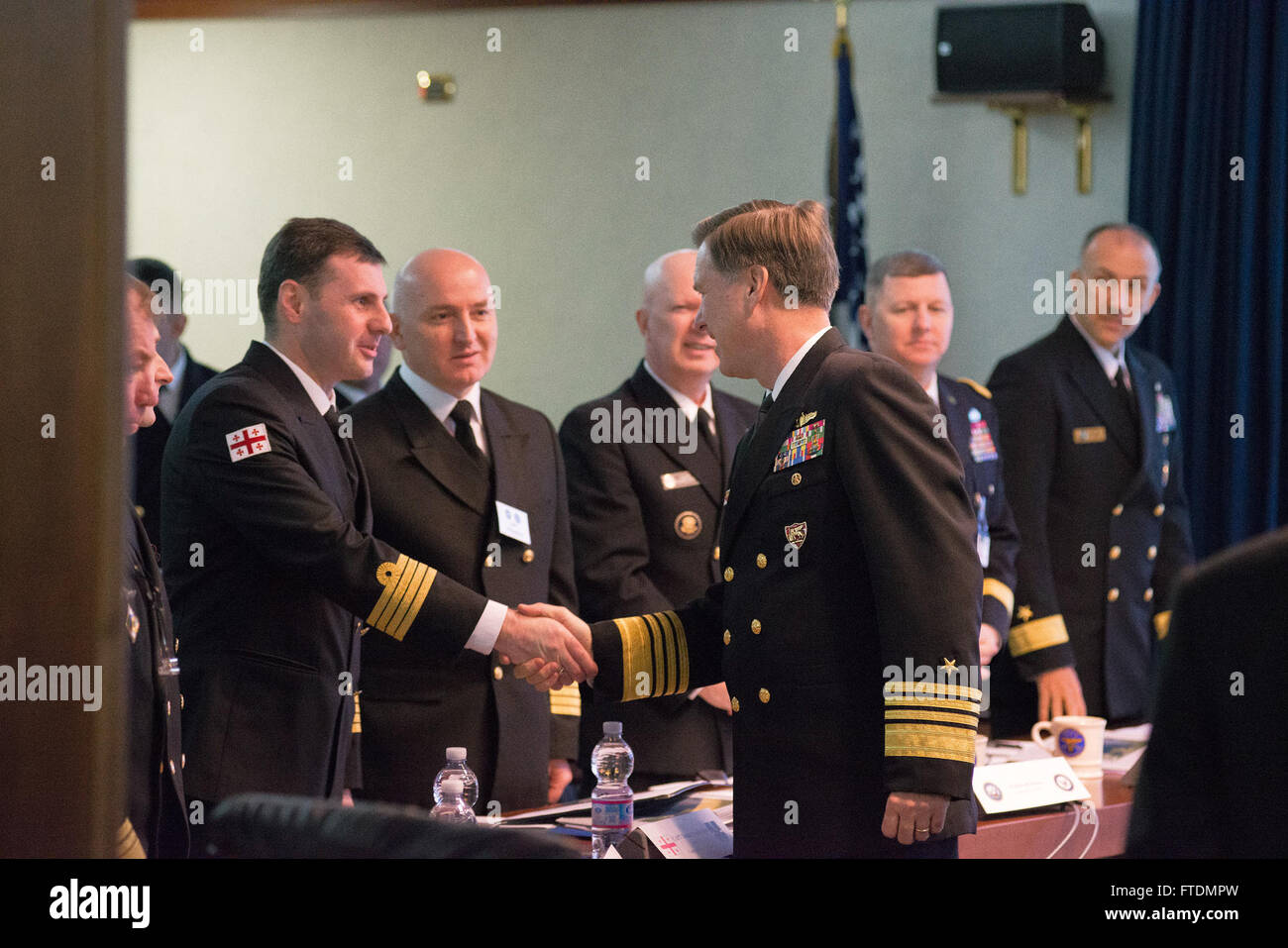 Commander, U.S. Naval Forces Europe-Africa Adm. Mark Ferguson welcomed ...
