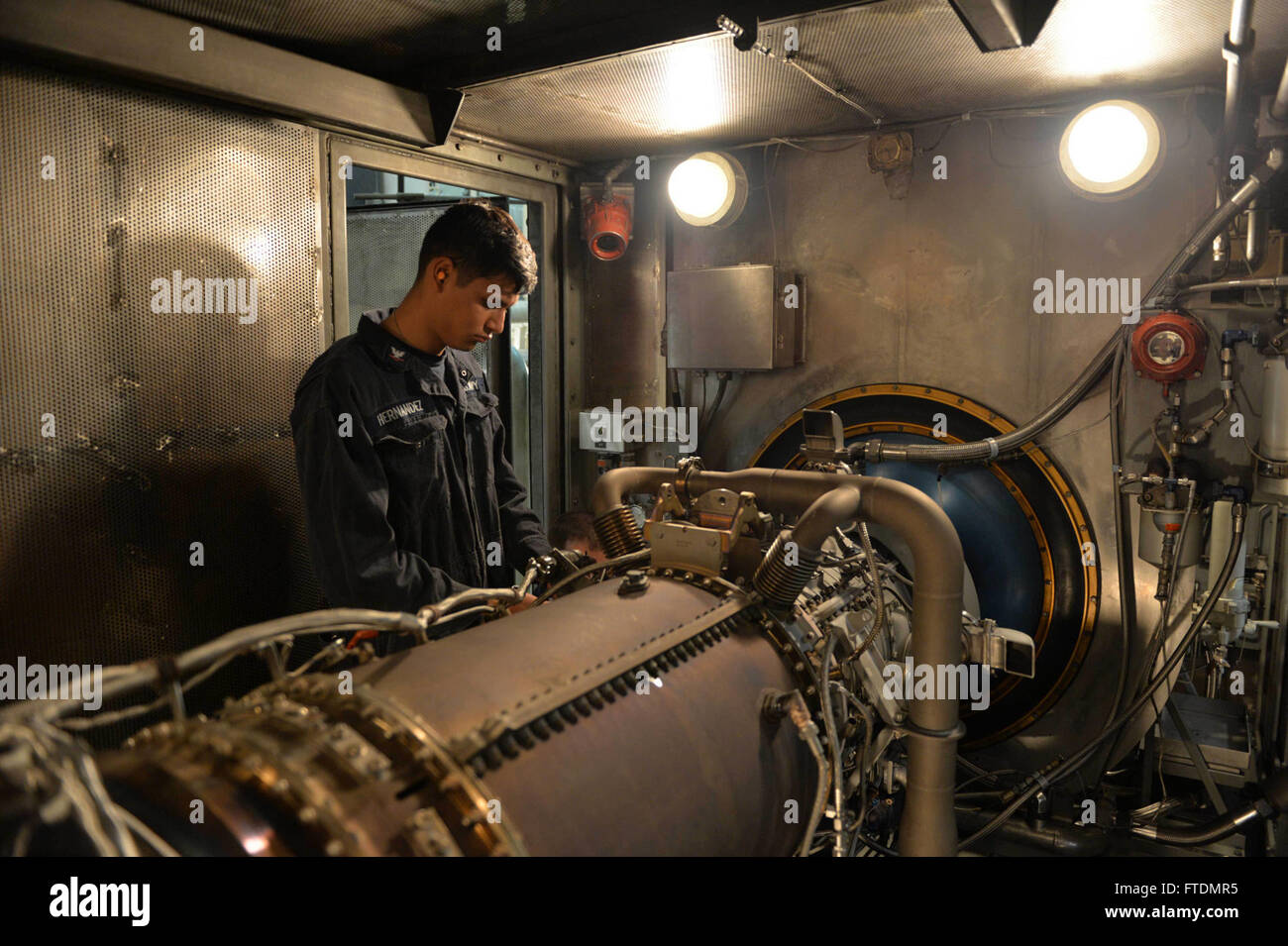 Gas turbine technician mechanical fireman hi-res stock photography and ...