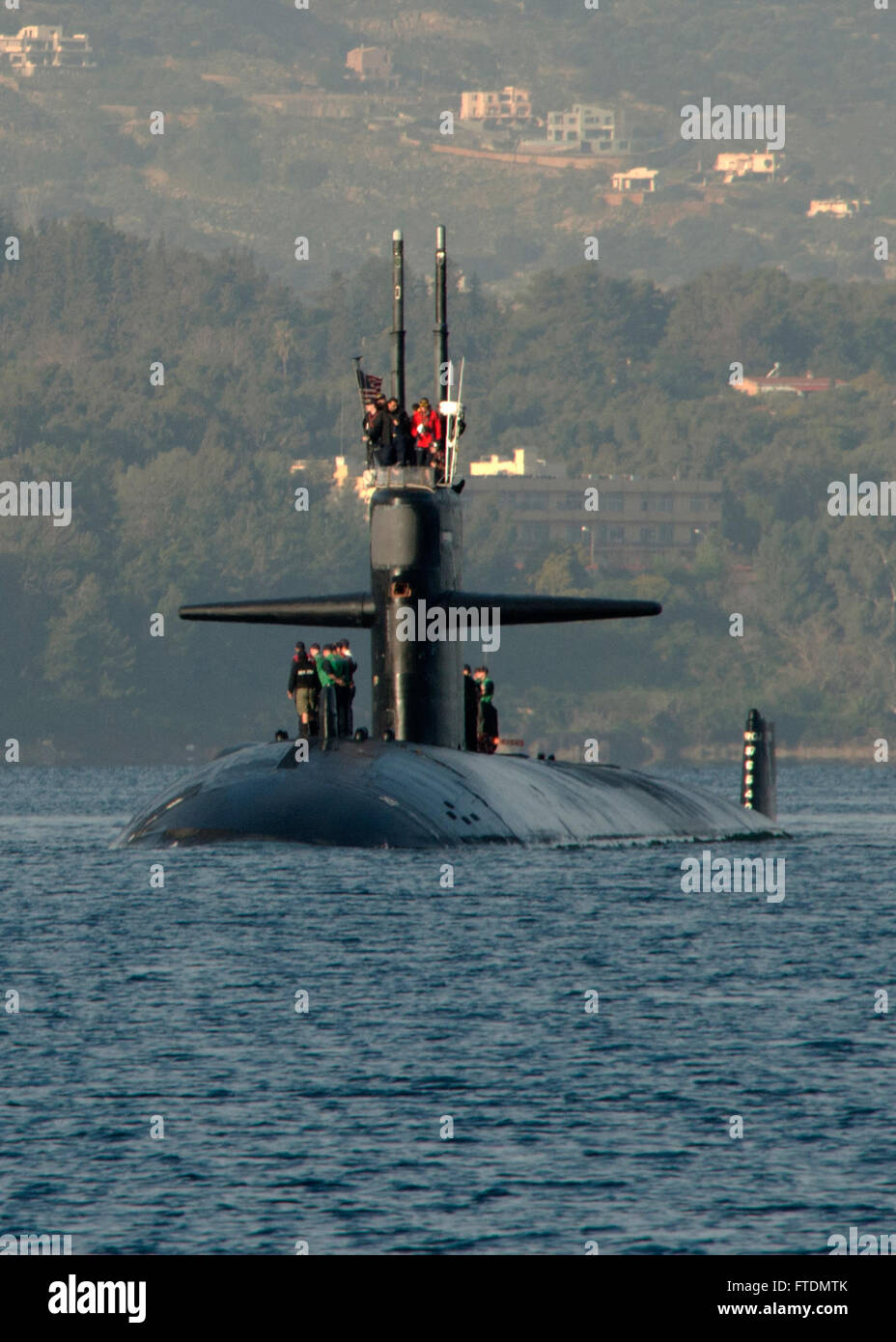 The USS Newport News (SSN-750), a Los Angeles-class fast attack ...