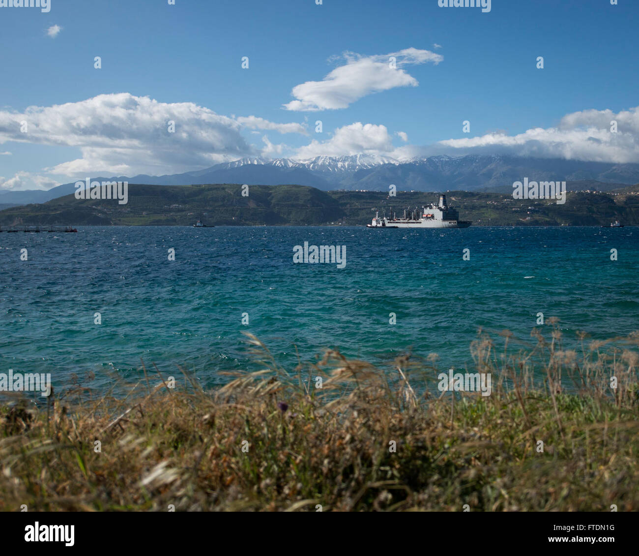 The U.S. Military Sealift Command’s fleet replenishment oiler USNS ...