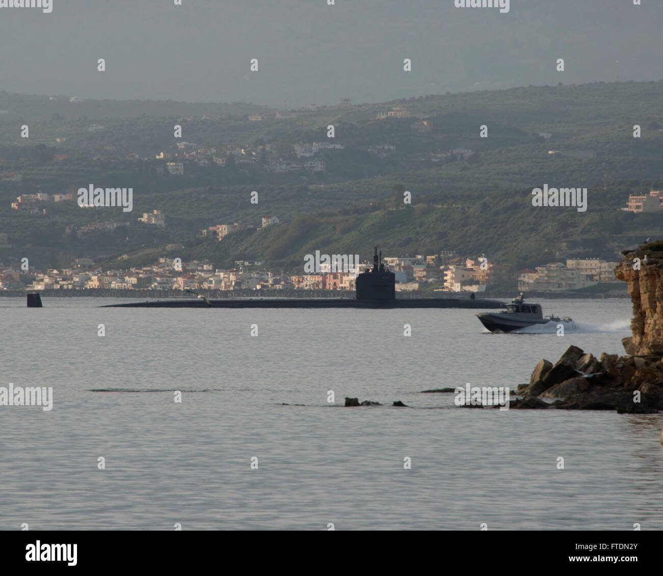 The USS Newport News (SSN-750), a Los Angeles-class fast attack ...