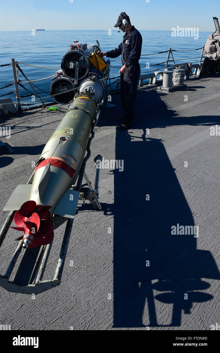 This image shows Sonar Technician 2nd Class Kevin Crawford aboard the ...