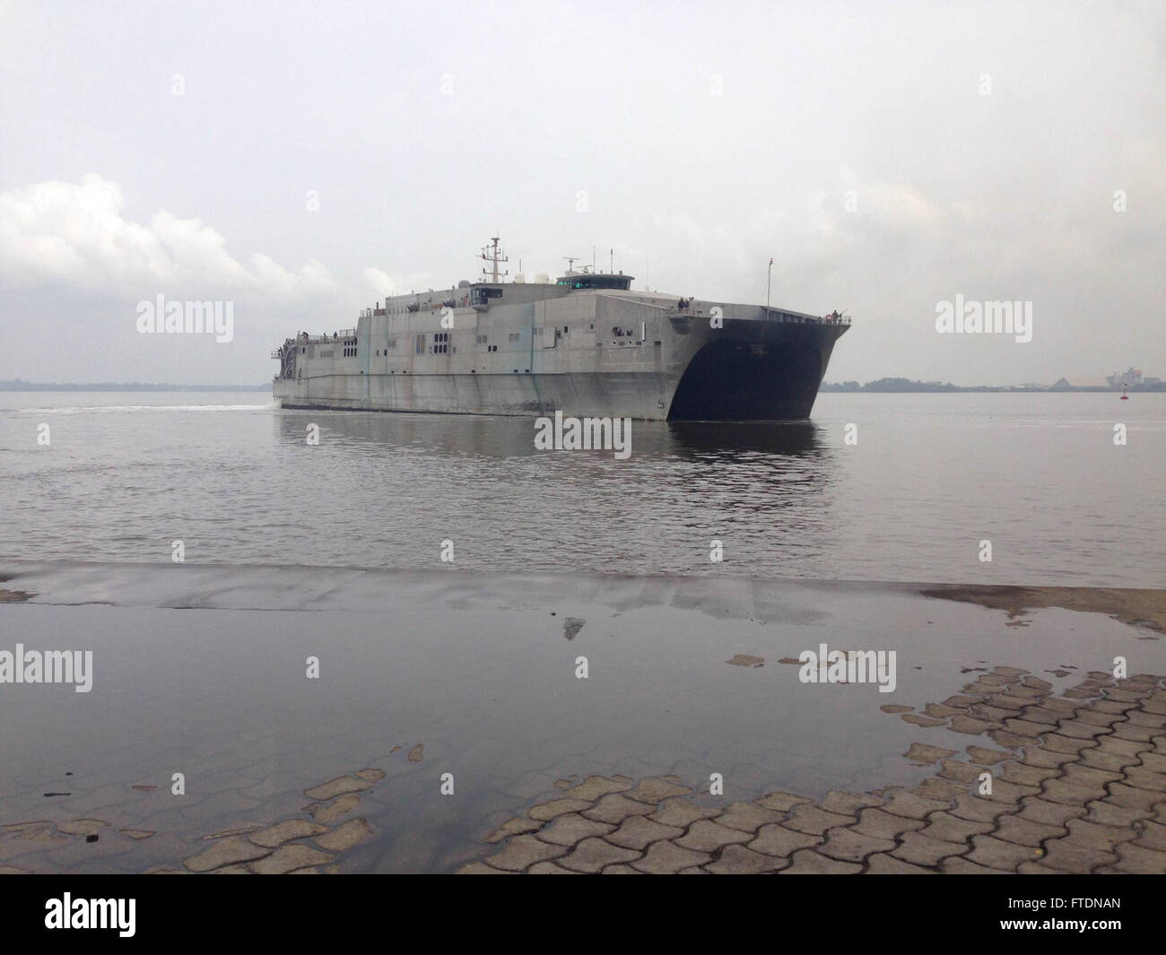 The USNS Spearhead (T-EPF 1), an expeditionary fast transport vessel ...
