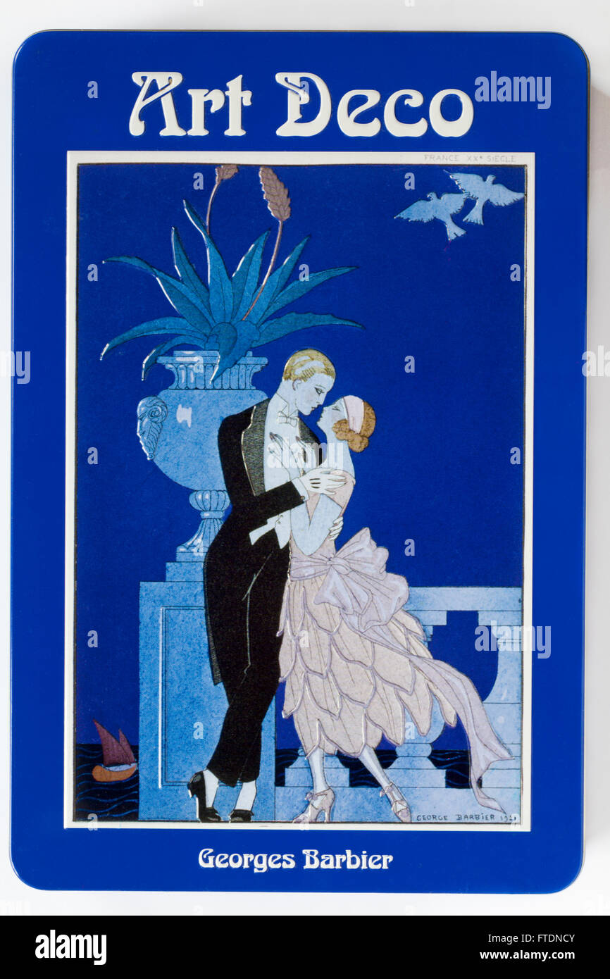 Georges Barbier Art Deco tin Stock Photo - Alamy