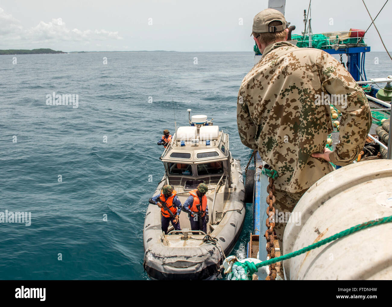 The German navy maritime interdiction operations team participates in ...