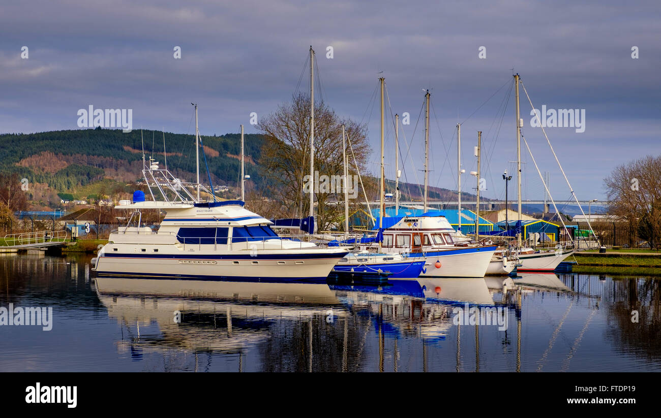 Scotland Yacht Inverness Canal High Resolution Stock Photography and ...
