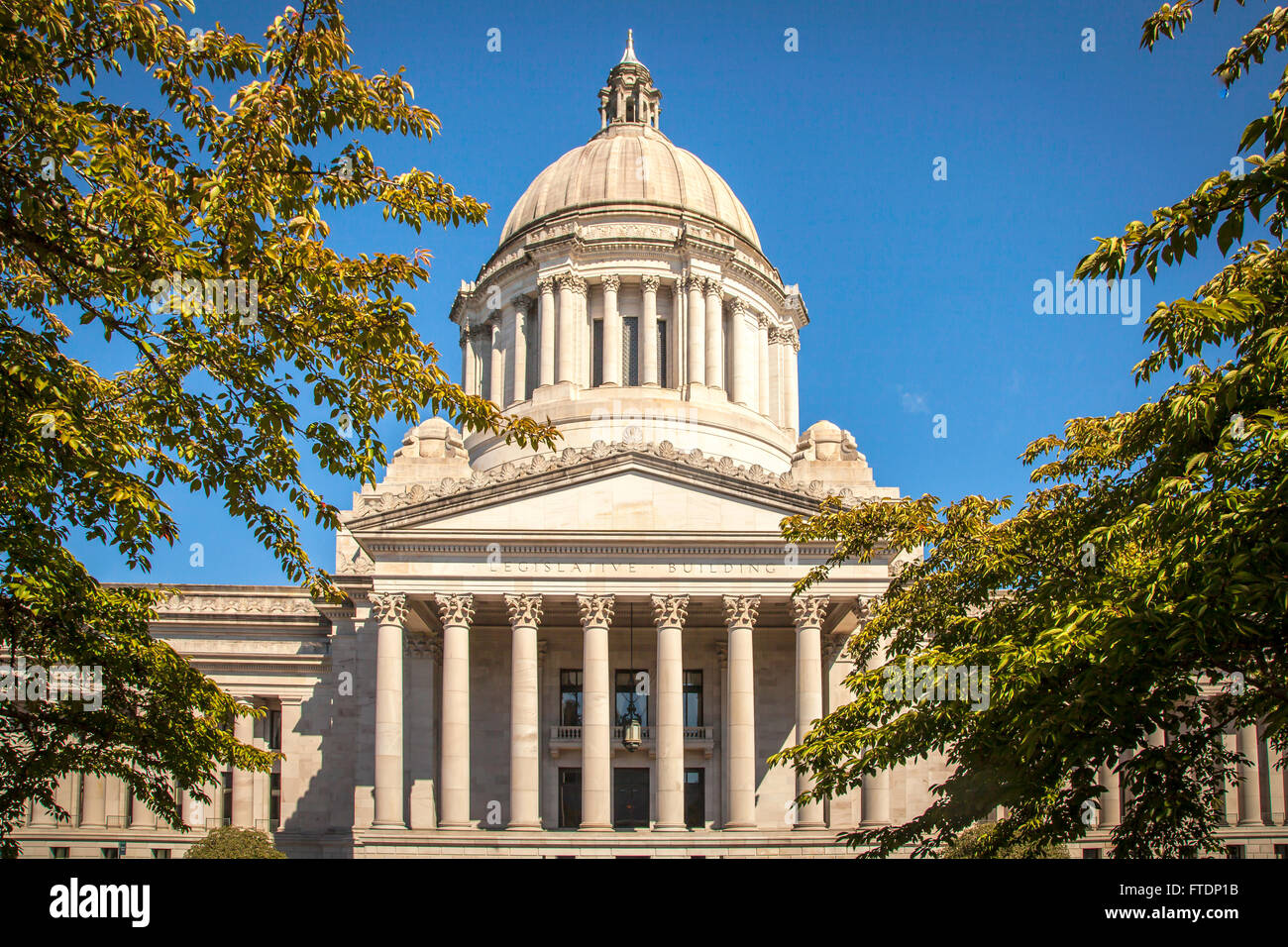 The Capitol legislative building in Washington State capital Olympia ...