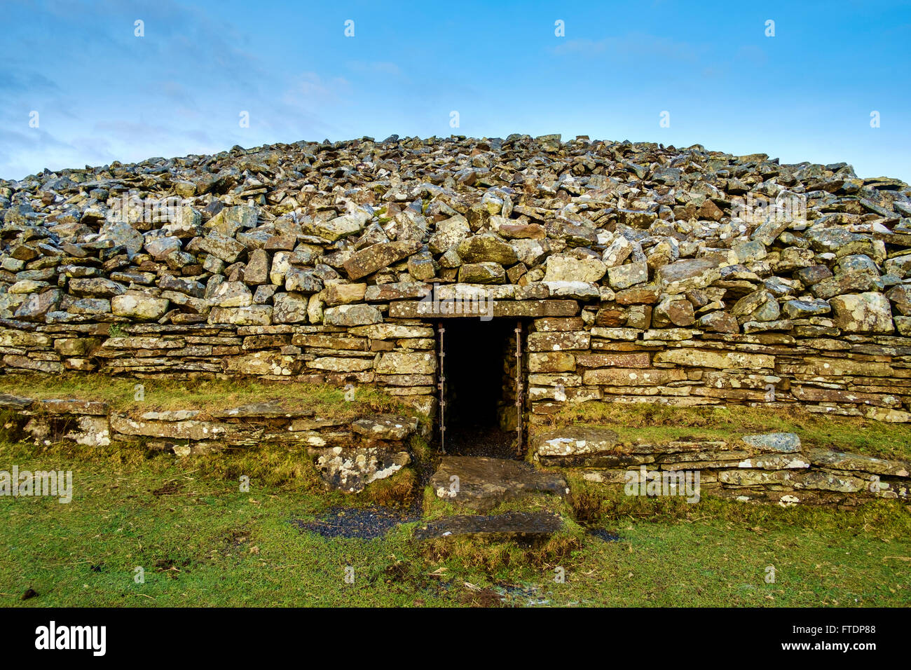 The Grey Cairns of Camster are two large Neolithic chambered cairns ...