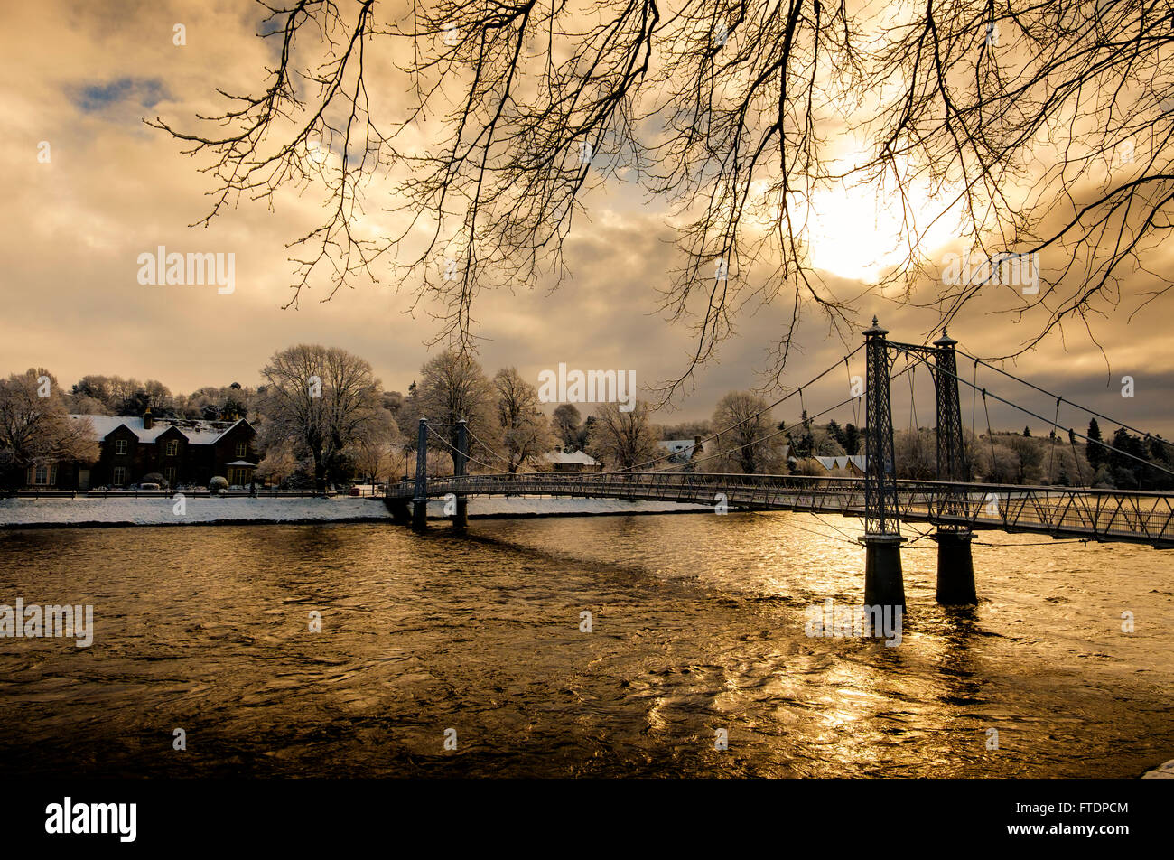 A footbridge over the River Ness in Inverness, Scotland Stock Photo - Alamy